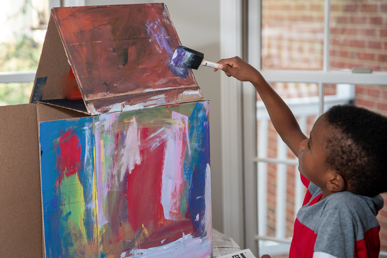 Make a Cardboard Mini Library | Crafts for Kids | PBS KIDS for Parents