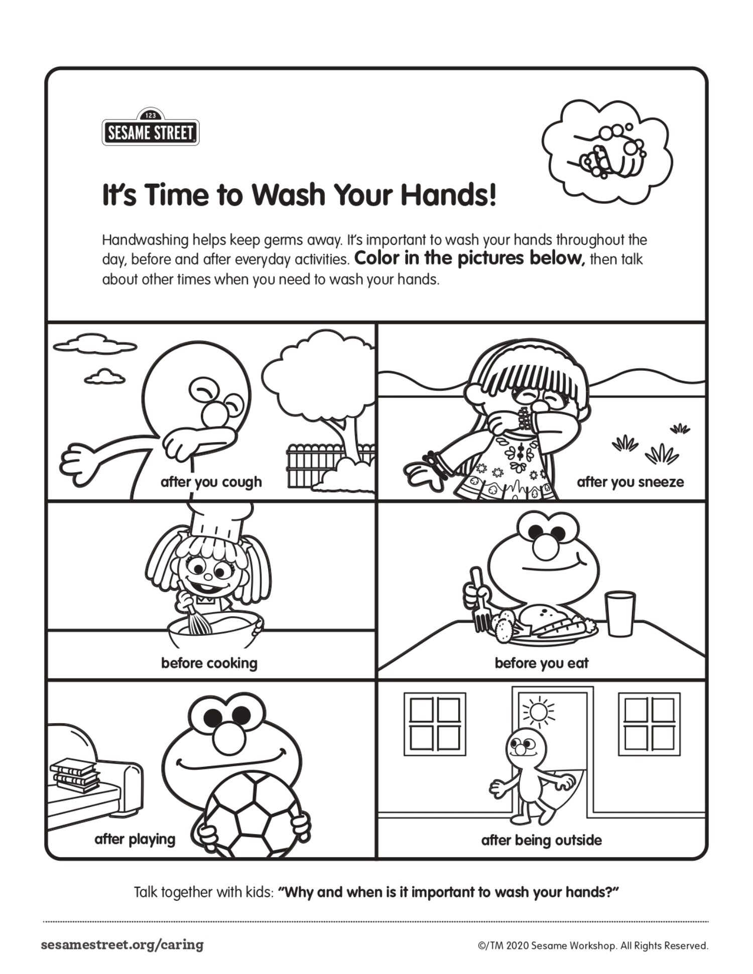It’s Time to Wash Your Hands! | Kids Coloring… | PBS KIDS for Parents