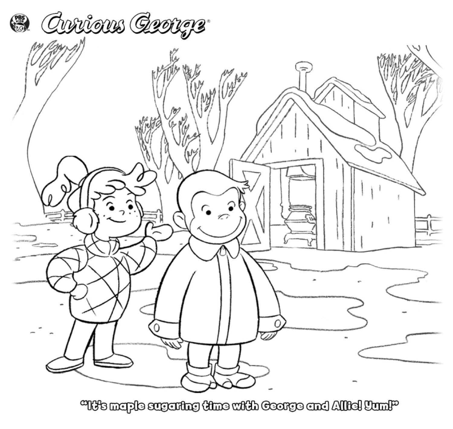 Maple Syrup Tree Coloring Pages Activities Kids Sugaring Homemade ...