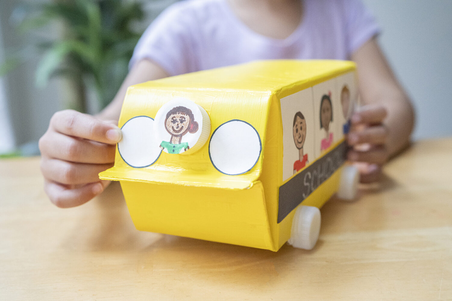 Milk Carton School Bus | Crafts for Kids | PBS KIDS for Parents