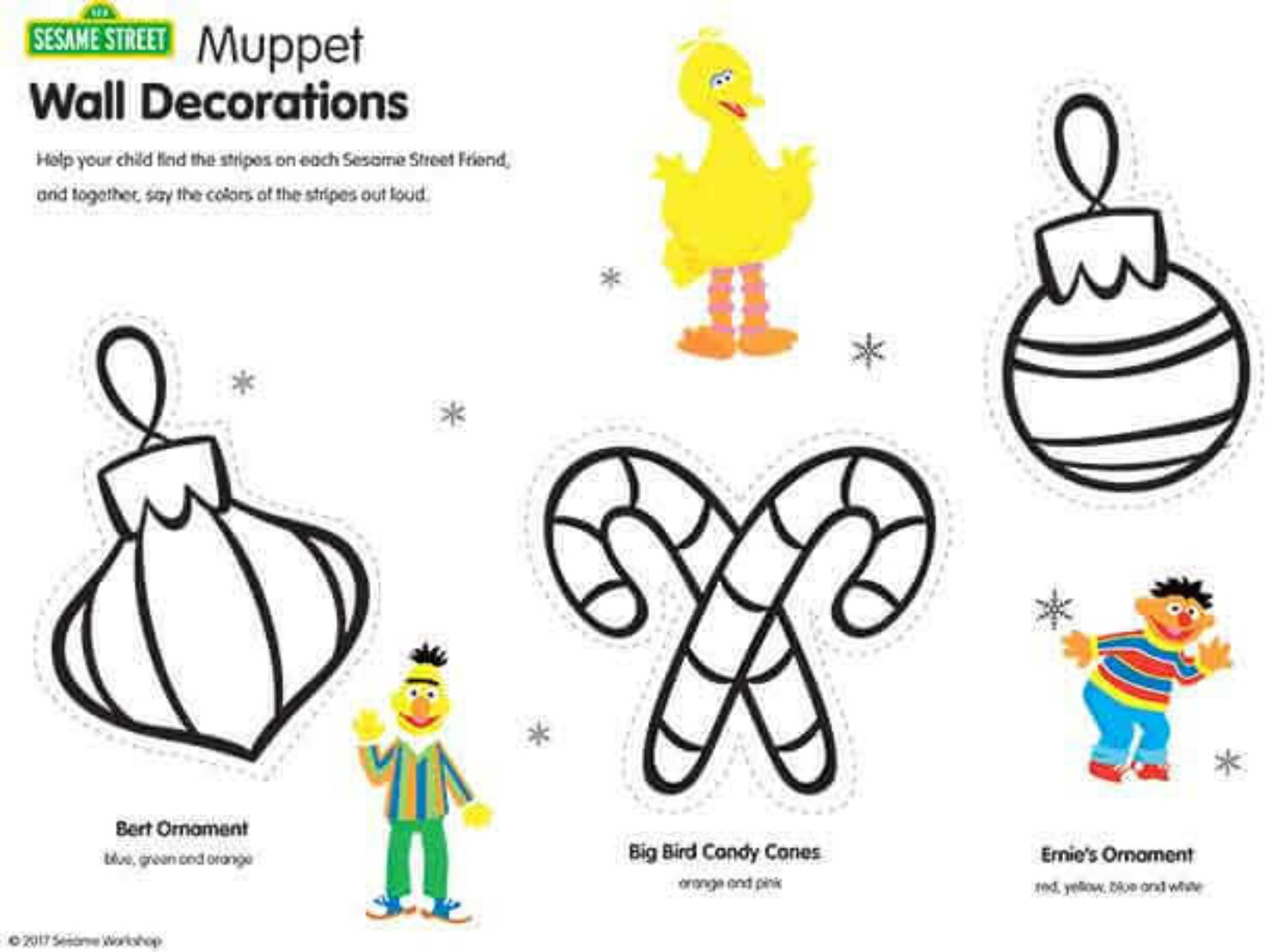 Muppet Wall Decorations | Kids Coloring Pages | PBS KIDS for Parents