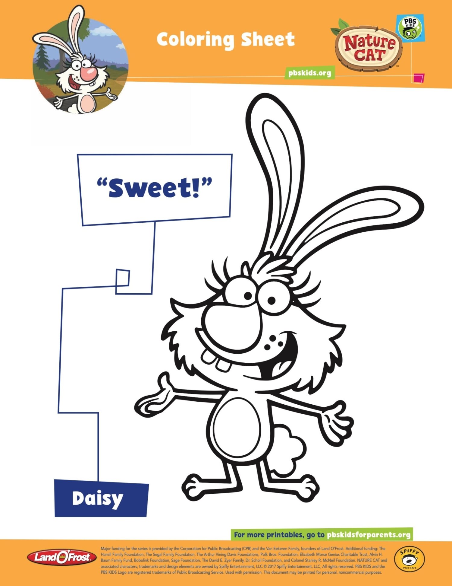 Daisy Coloring Page | Kids Coloring Pages | PBS KIDS for Parents