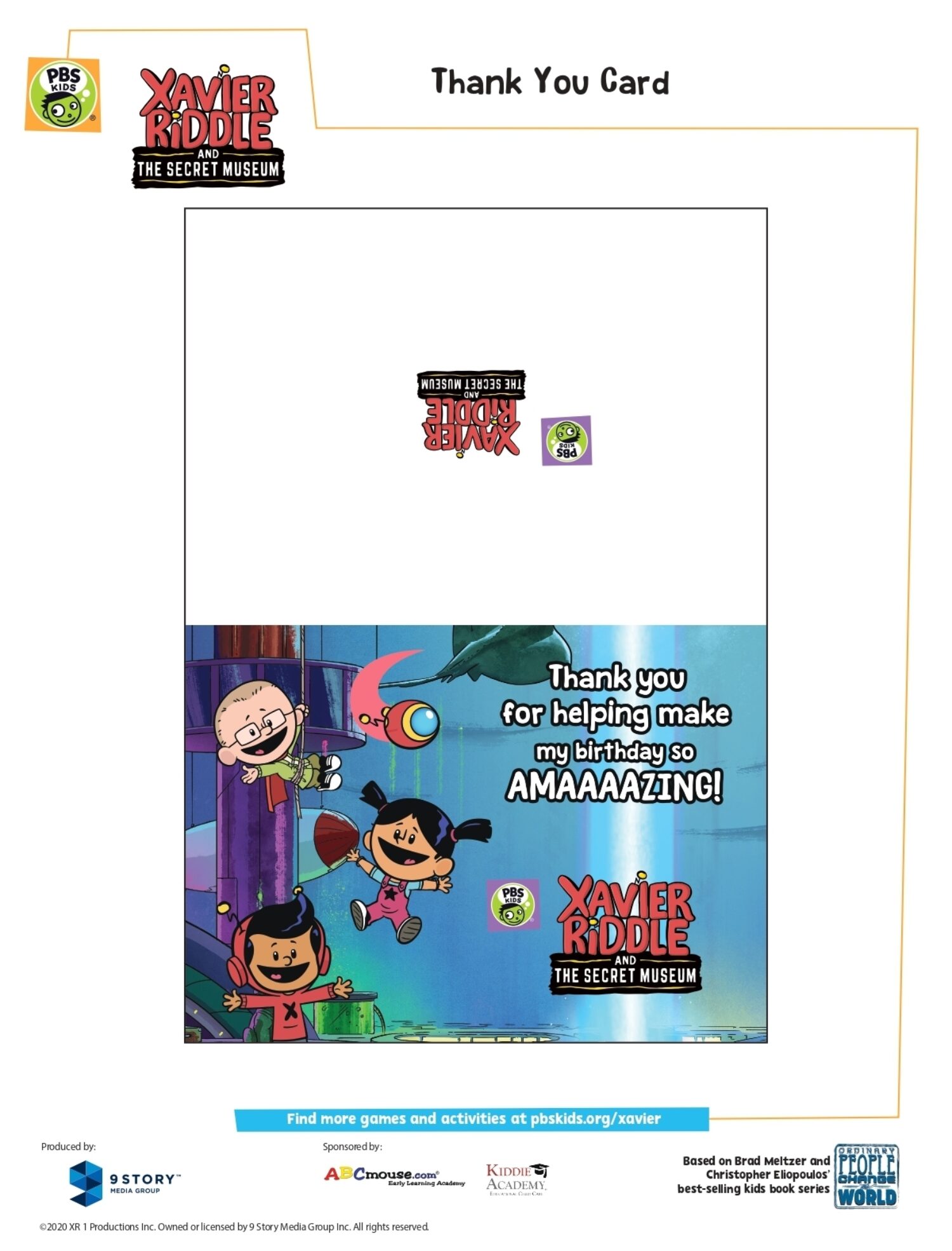 Xavier Riddle and the Secret Museum Thank You… | PBS KIDS for Parents