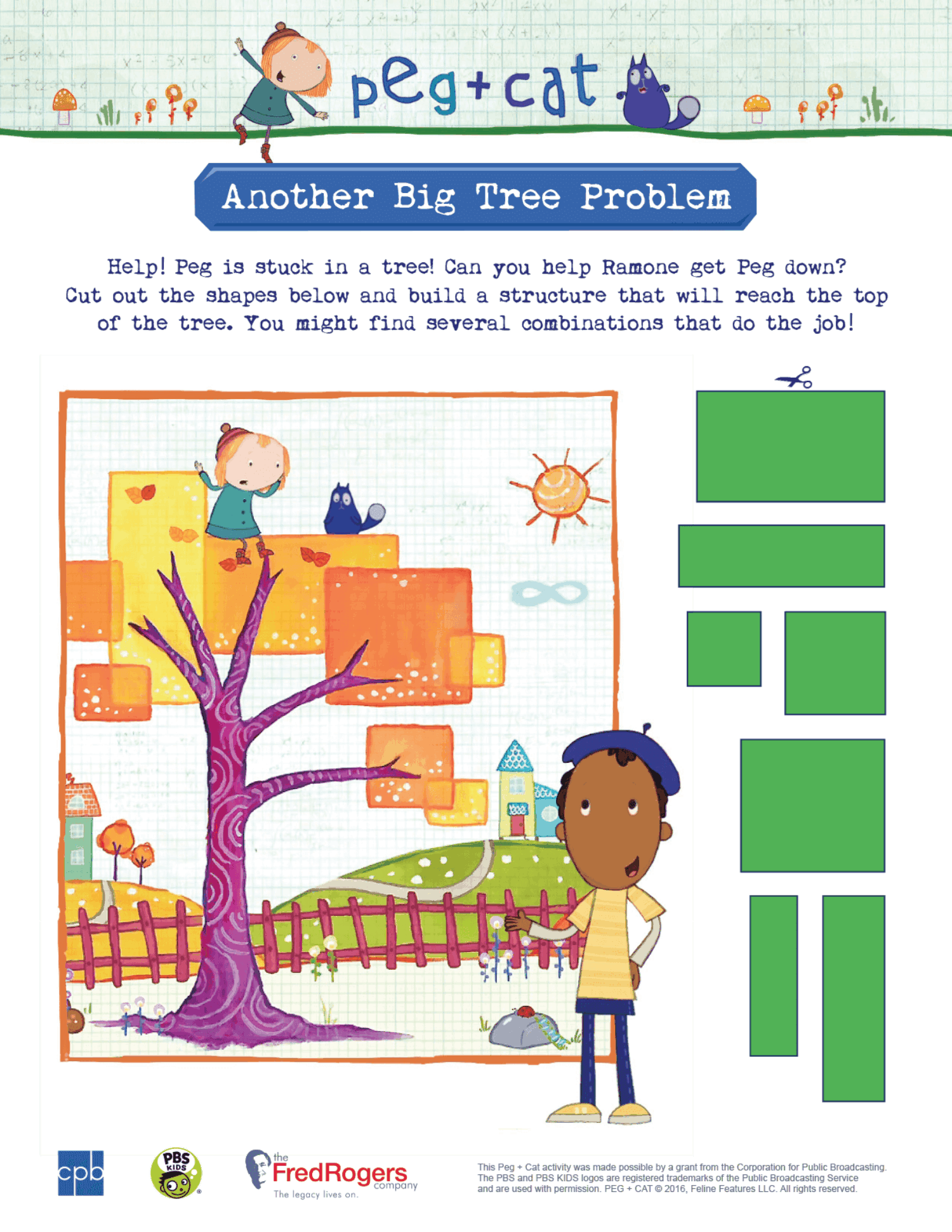 Another Big Tree Problem | Kids Coloring Pages | PBS KIDS for Parents