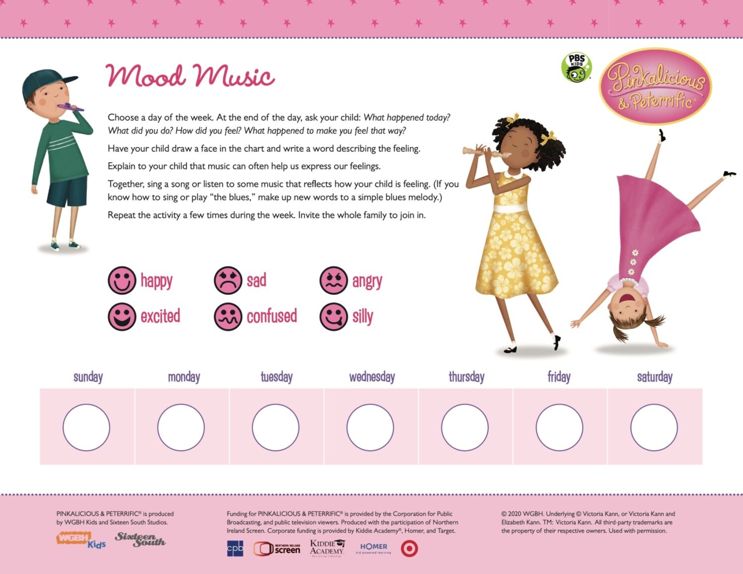 Mood Music | Kids Coloring Pages | PBS KIDS for Parents