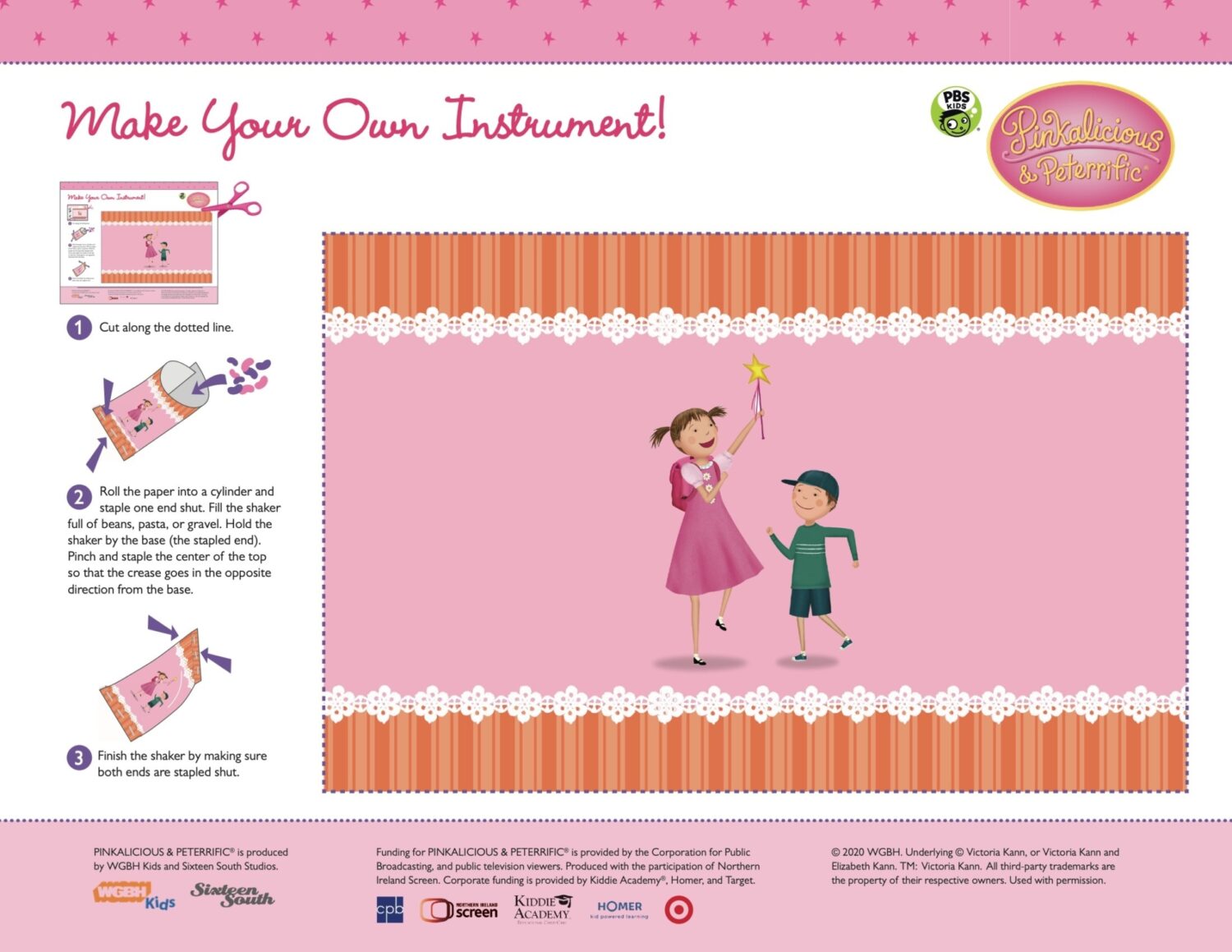 Make Your Own Instrument | Kids Coloring Pages | PBS KIDS for Parents