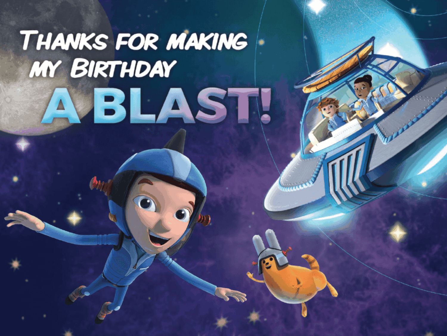 Ready Jet Go! Thank You Cards | Kids Coloring… | PBS KIDS for Parents