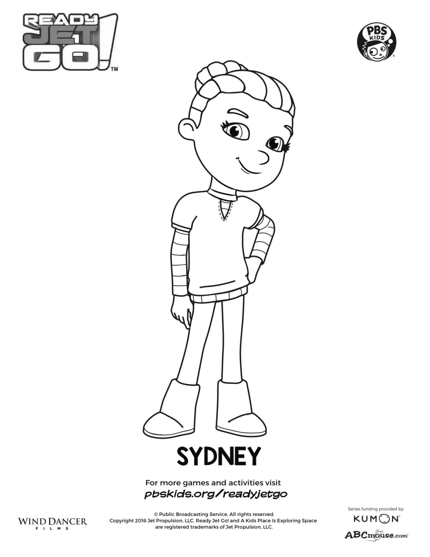 Sydney Coloring Page | Kids Coloring Pages | PBS KIDS for Parents
