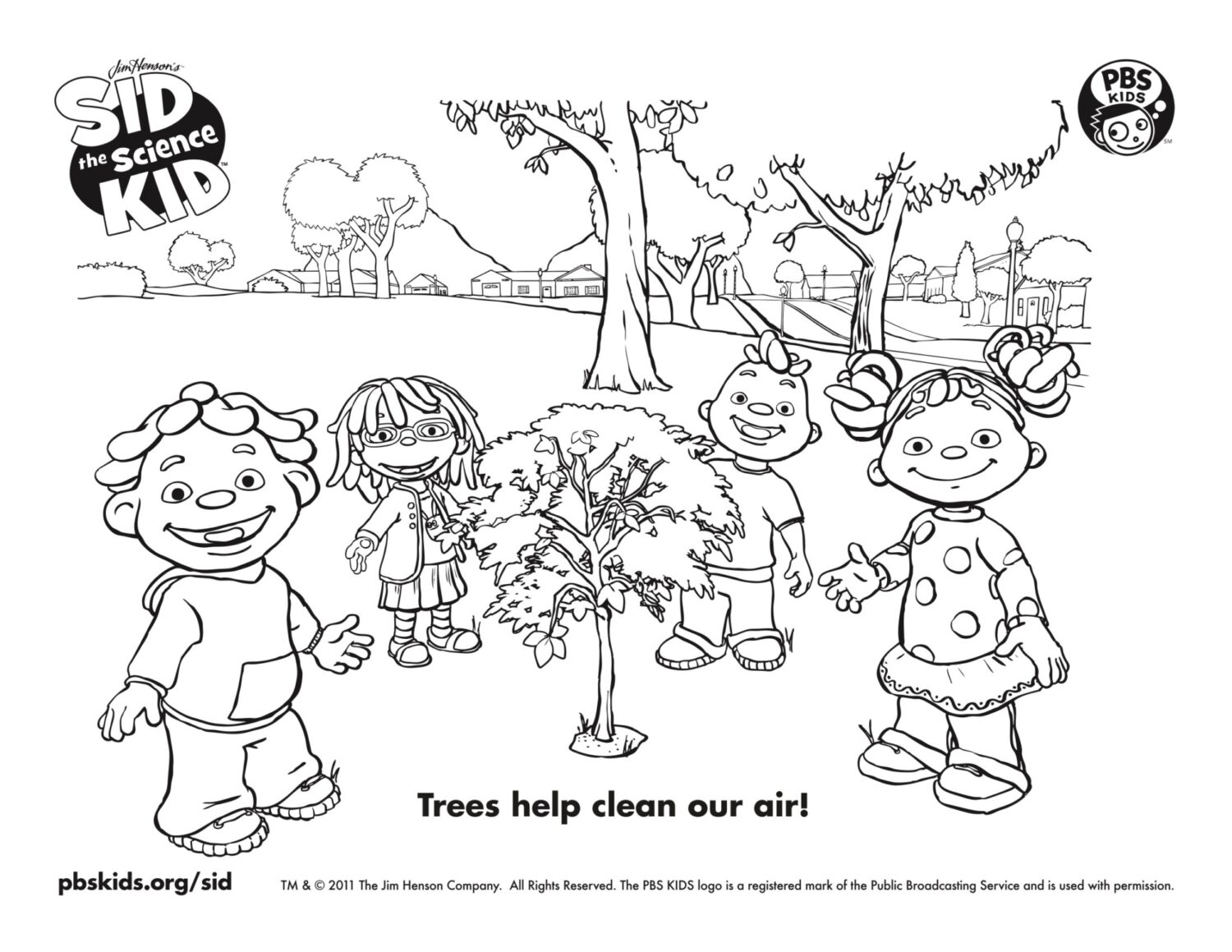 Trees Coloring Page | Kids Coloring Pages | PBS KIDS for Parents