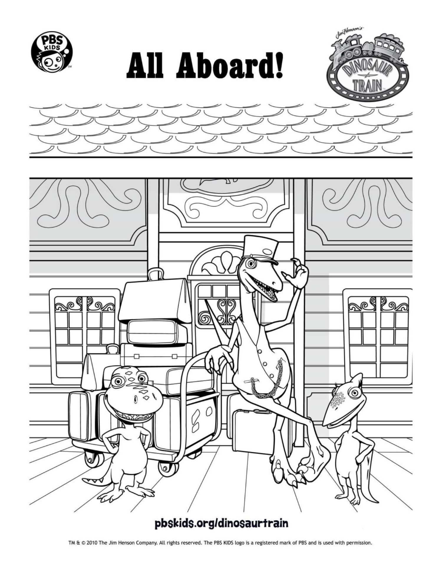 All Aboard Coloring Page | Kids Coloring Pages | PBS KIDS for Parents