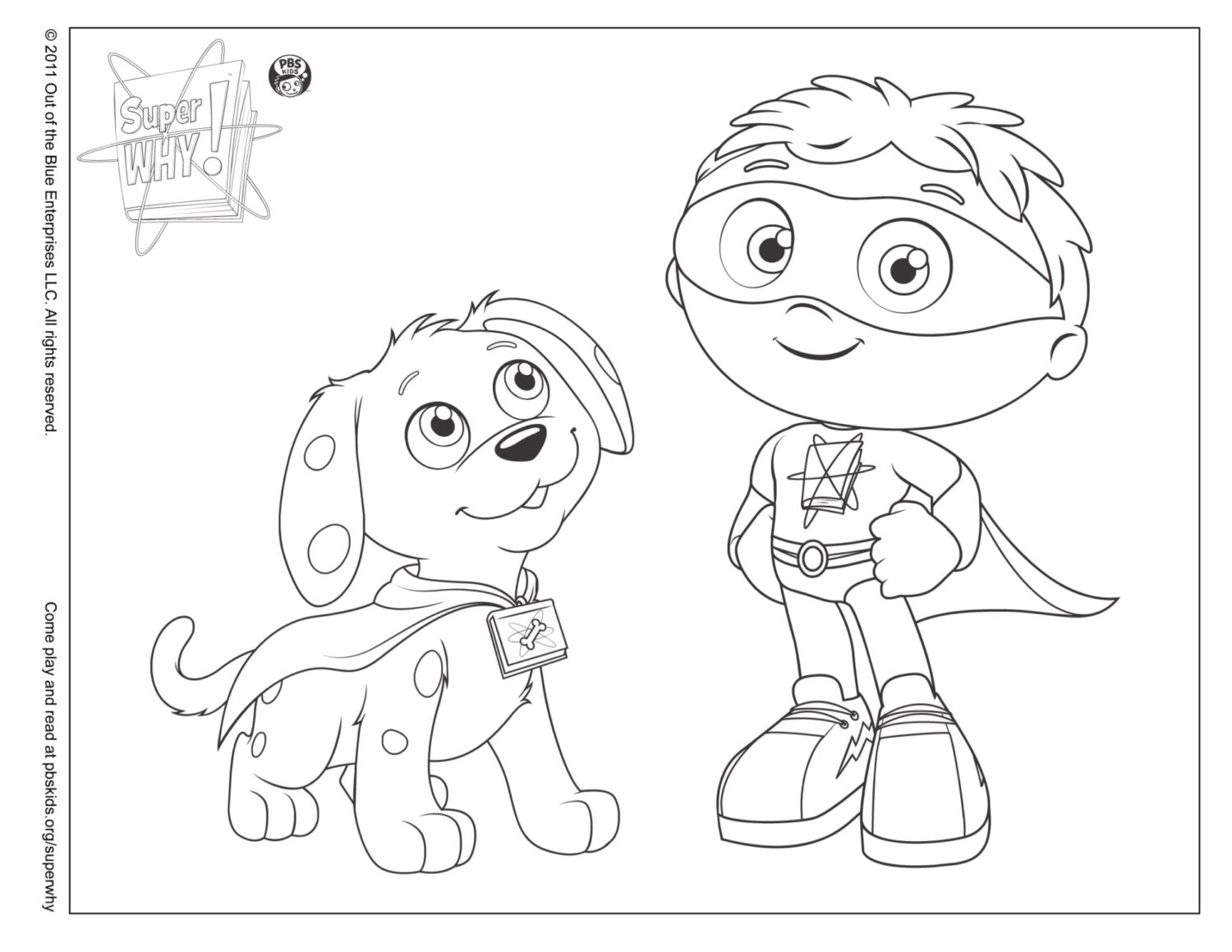 Woof Sketch Coloring Page