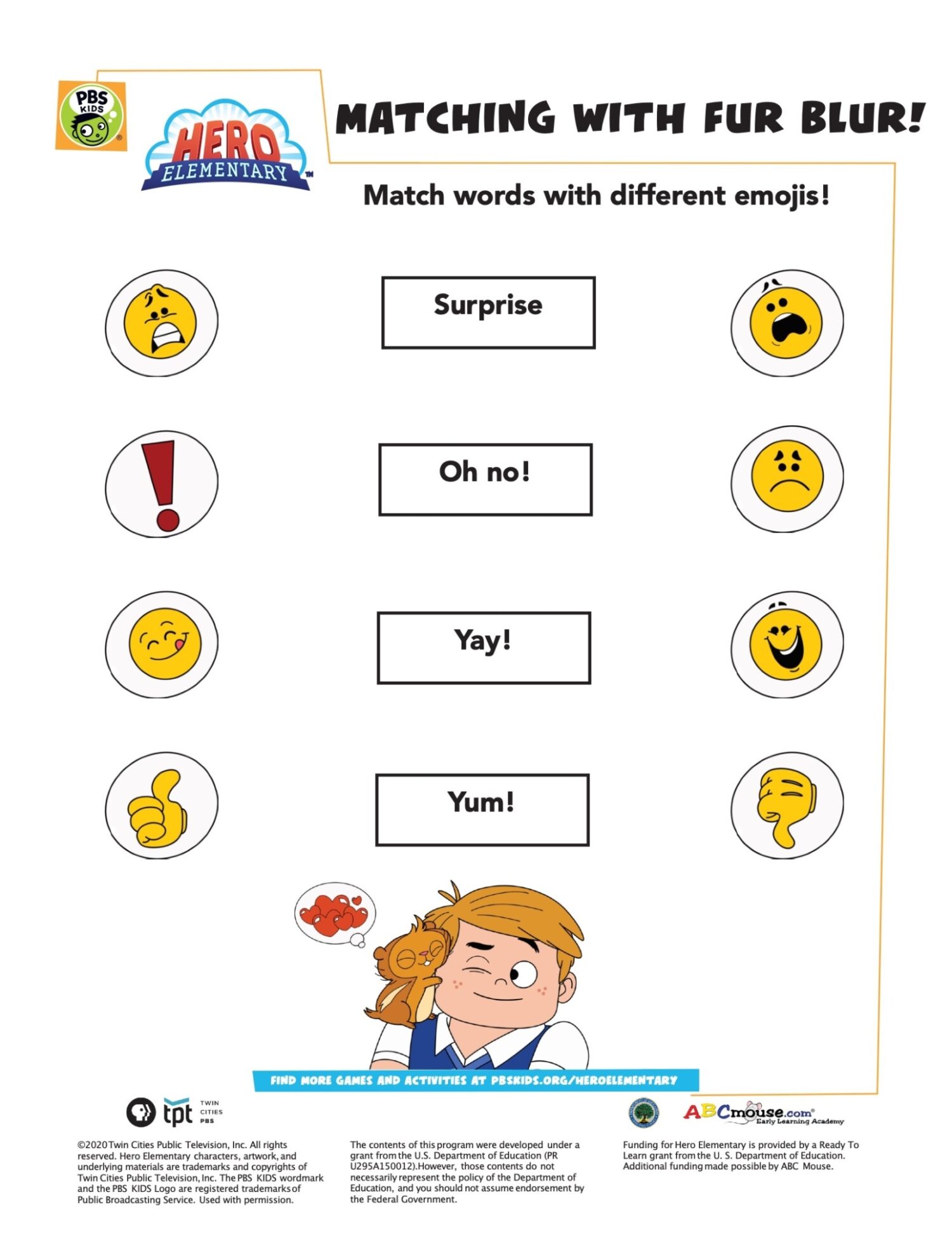 Matching Game With Fur Blur | Kids Coloring… | PBS KIDS for Parents