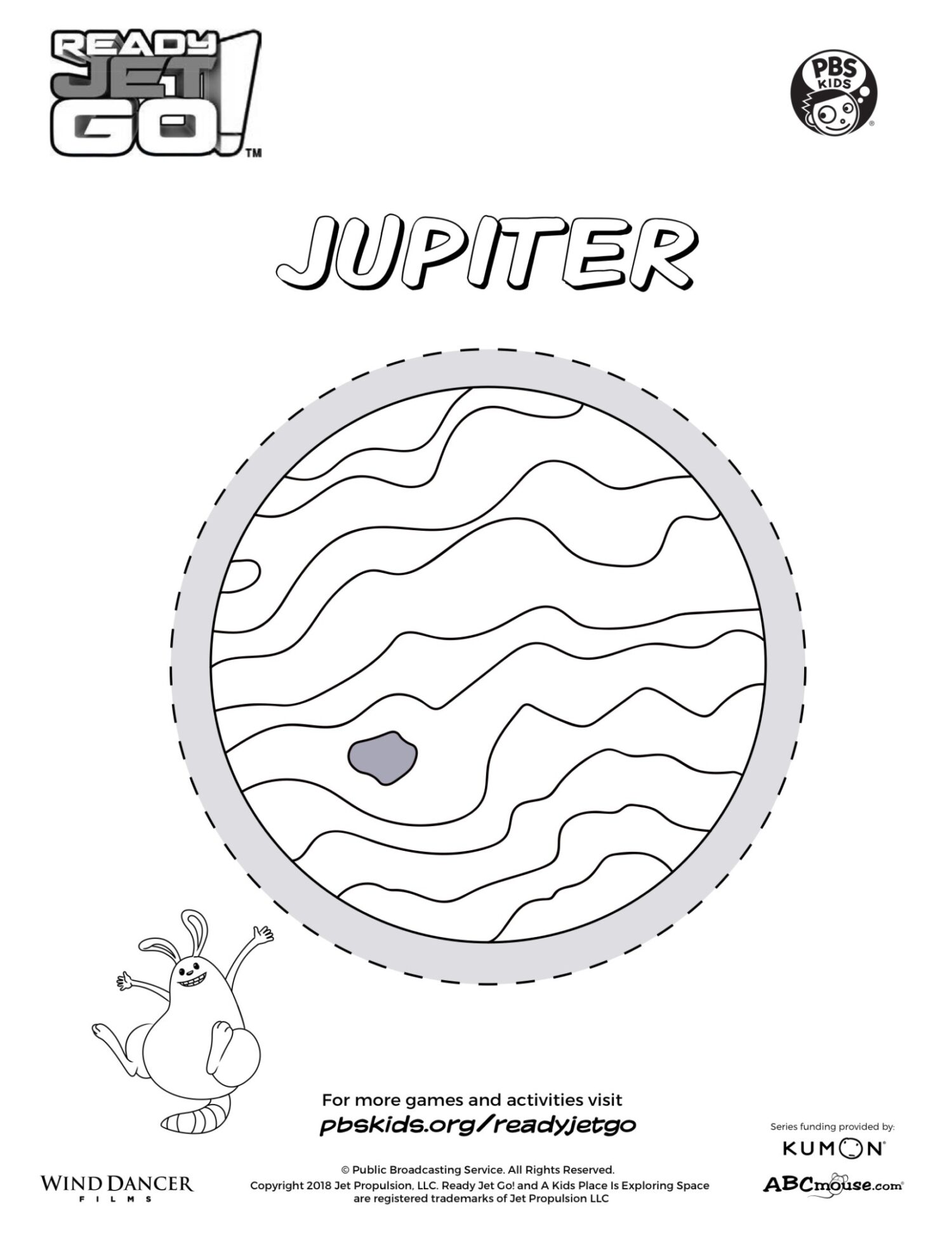Planet Jupiter Coloring Page | Kids Coloring… | PBS KIDS for Parents