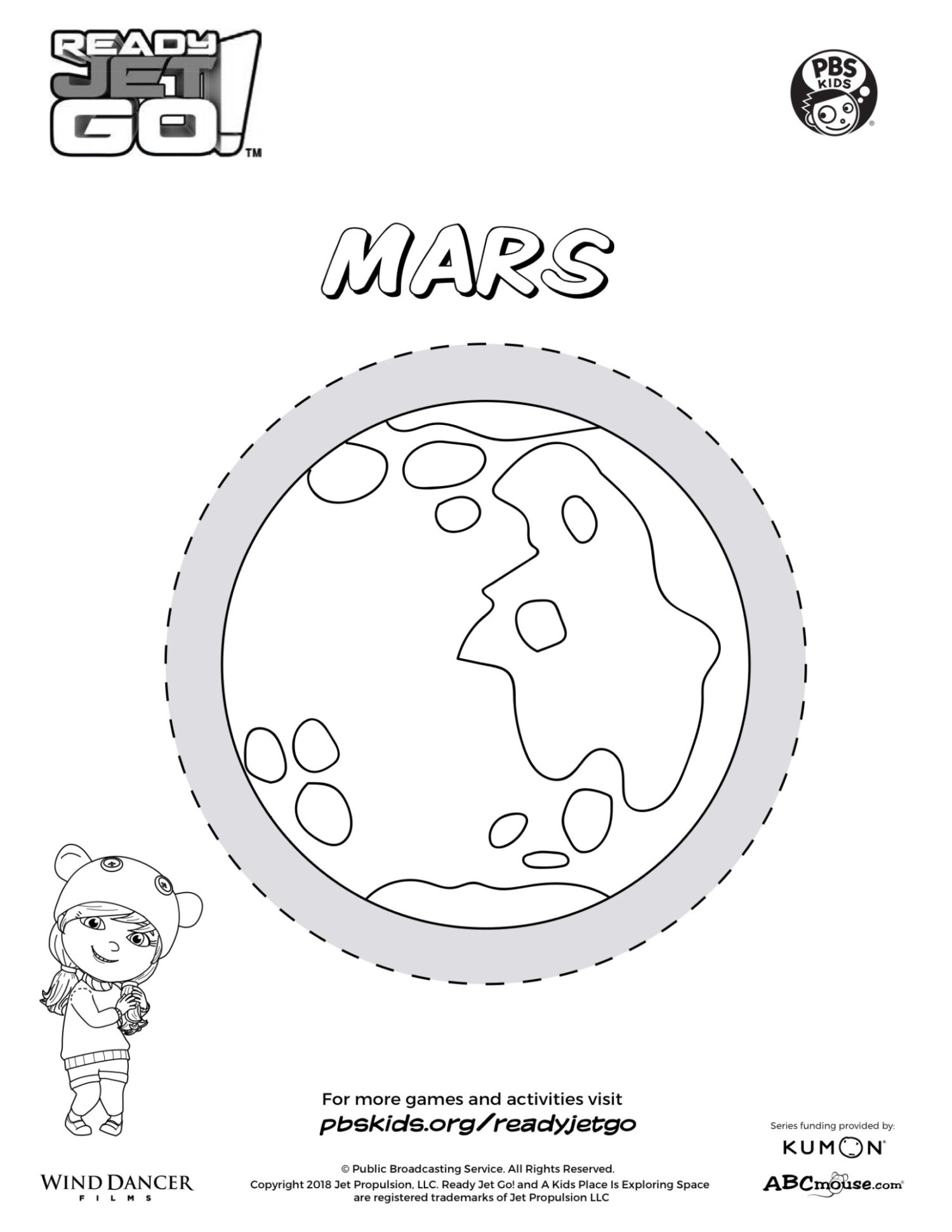Planet Mars Coloring Page | Kids Coloring Pages | PBS KIDS for Parents