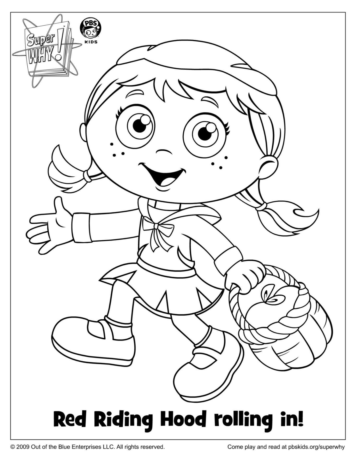 Wonder Red Riding Hood Coloring Page | Kids… | PBS KIDS for Parents