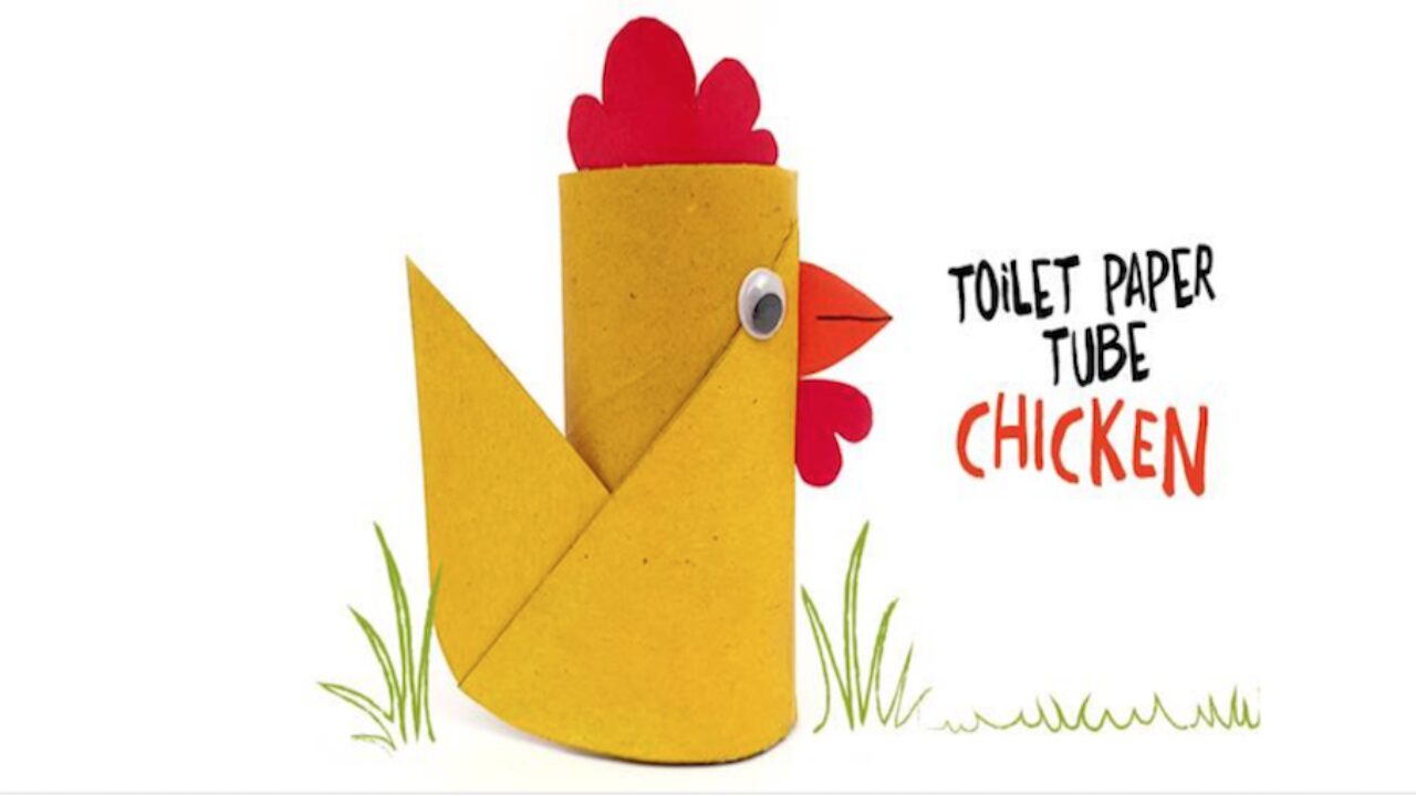 TP Roll Spring Chicken | Crafts for Kids | PBS KIDS for Parents