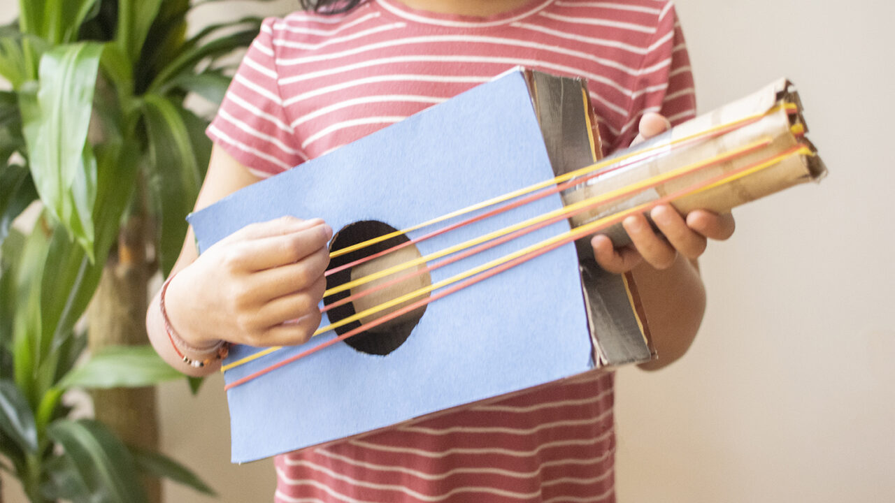 How to Make a Cardboard Guitar | Crafts for… | PBS KIDS for Parents