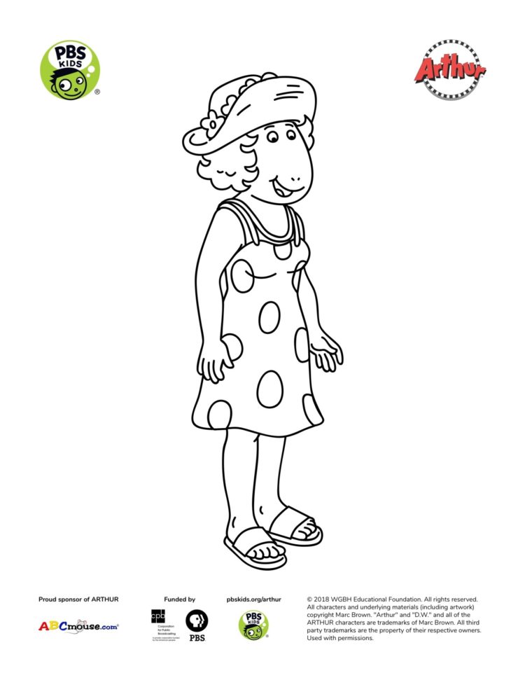 Arthur And Dw Coloring Pages 2025 
