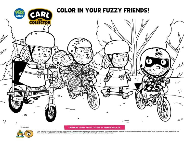 get fuzzy coloring pages