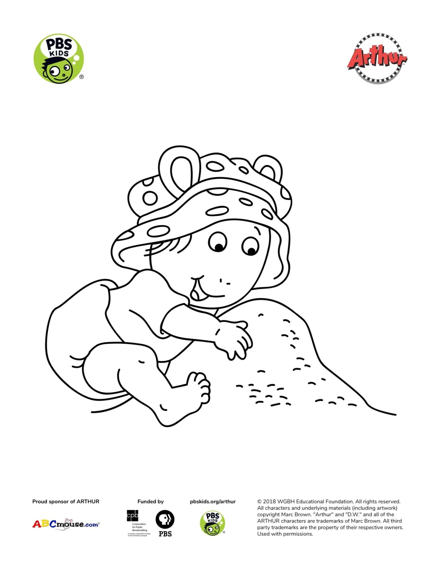 Baby Kate Coloring Page | Kids Coloring Pages | PBS KIDS for Parents