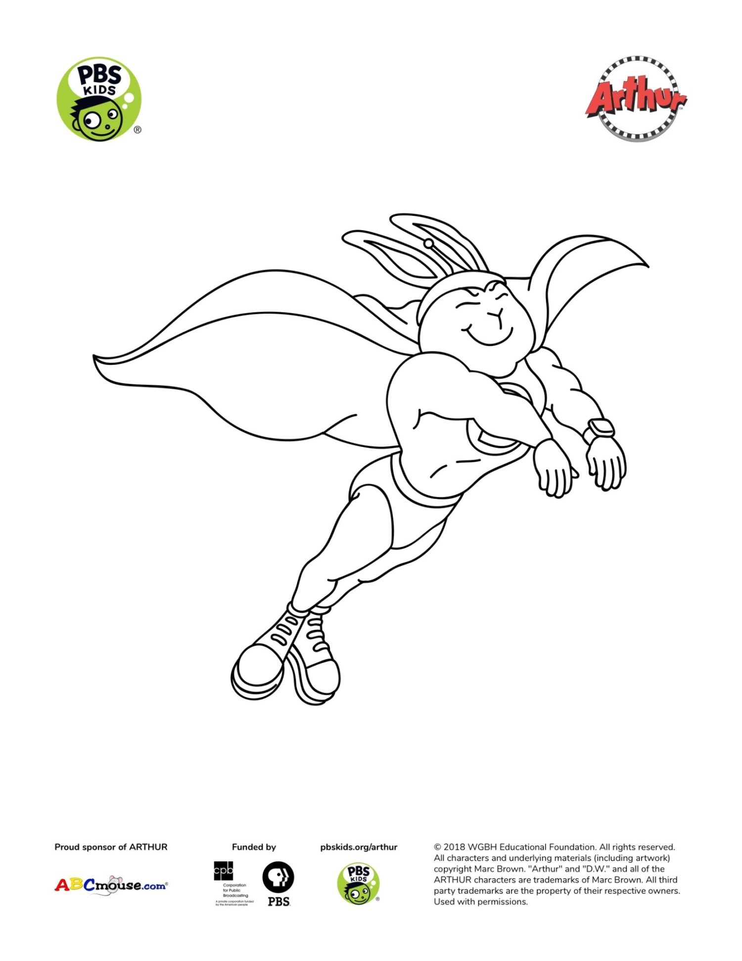 Bionic Bunny Coloring Page | Kids Coloring… | PBS KIDS for Parents