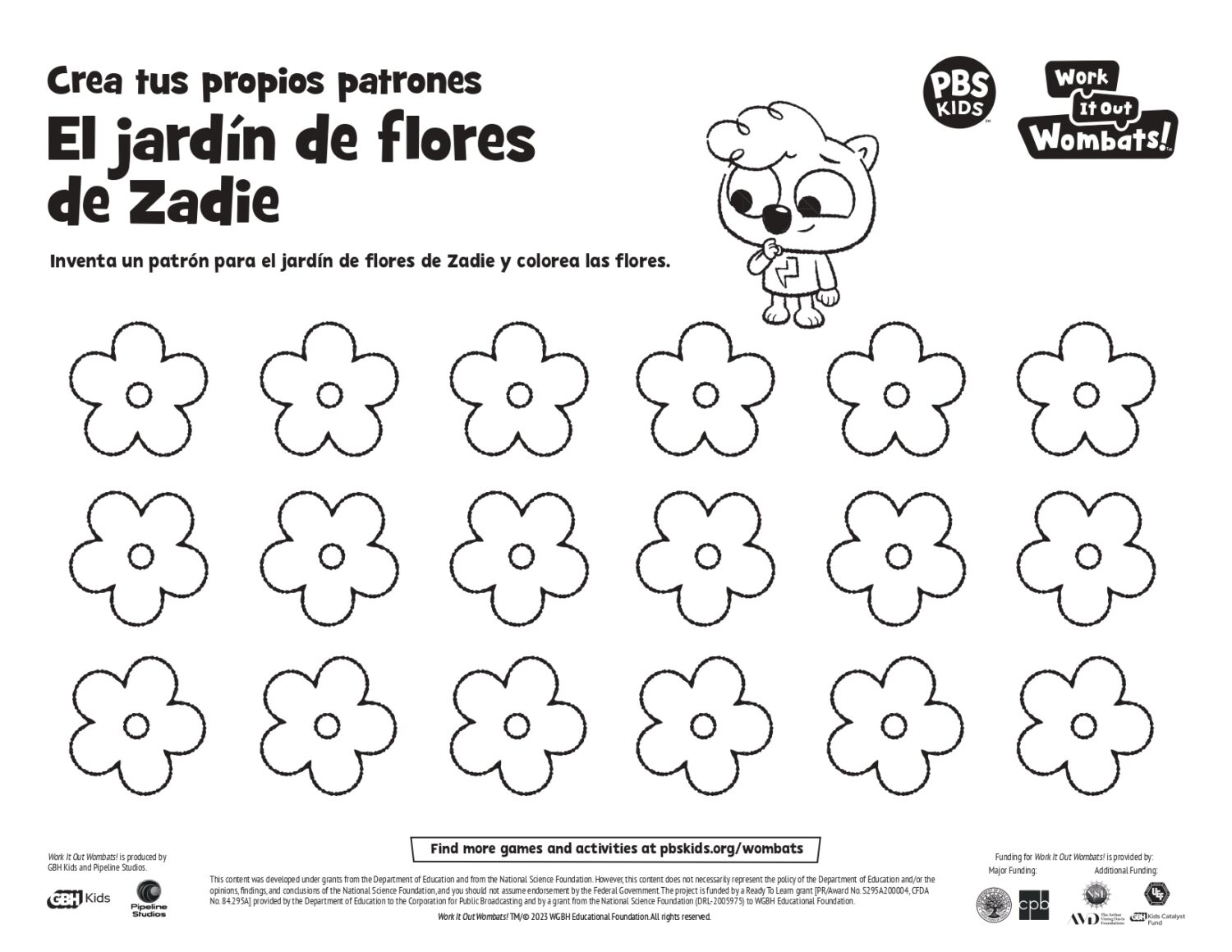 Crea tus propios patrones | Páginas para… | PBS KIDS for Parents