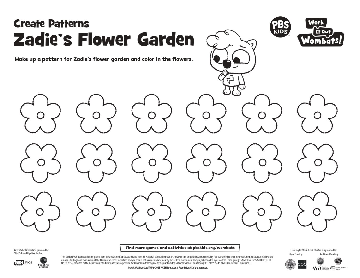 Create Patterns | Kids Coloring Pages | PBS KIDS for Parents